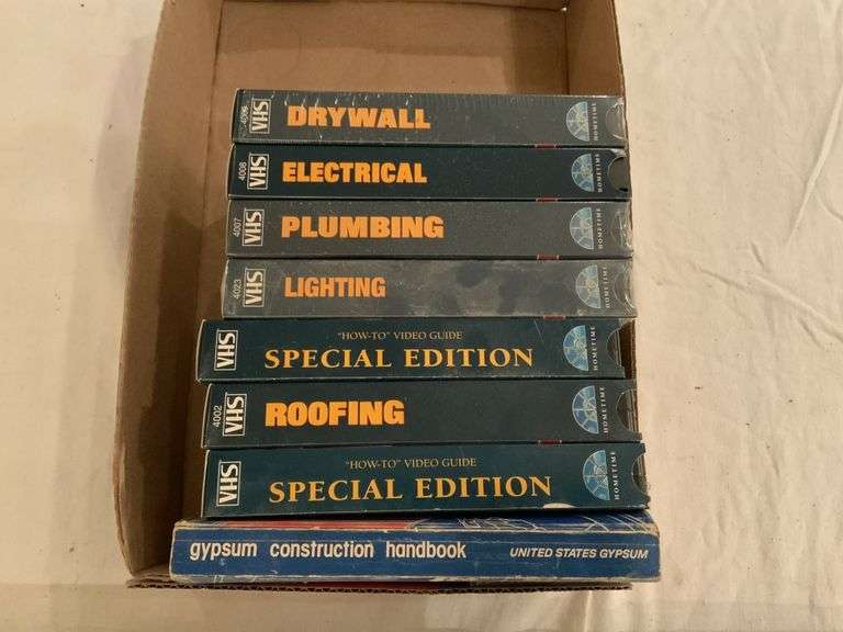 Construction VHS tapes - Legacy Auction Company
