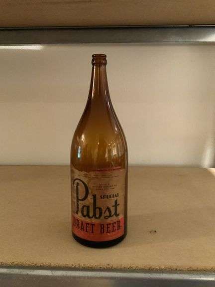 Pabst Draft beer bottle - Legacy Auction Company