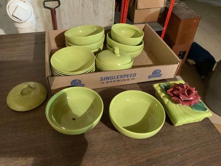 Green Glassware Legacy Auction Company