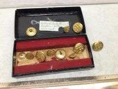 Railroad conductor uniform buttons - Legacy Auction Company