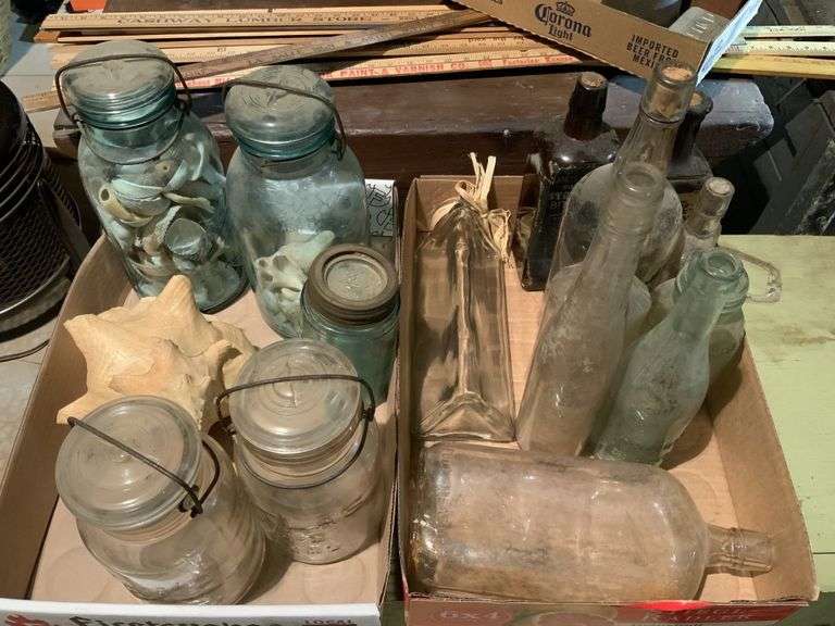 Assorted glass jars and bottles - Legacy Auction Company