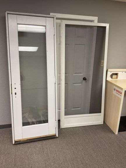 30 inch exterior door, 36 inch screen door with - Legacy Auction Company