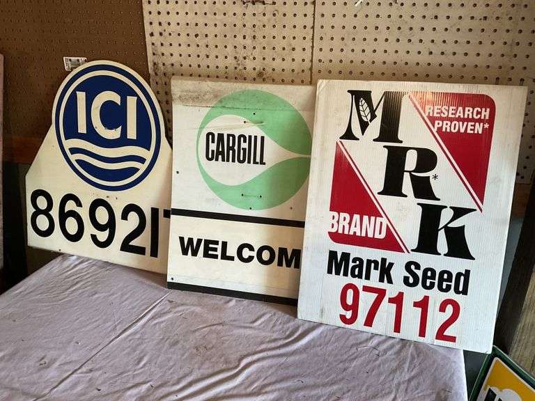 Seed signs - Legacy Auction Company