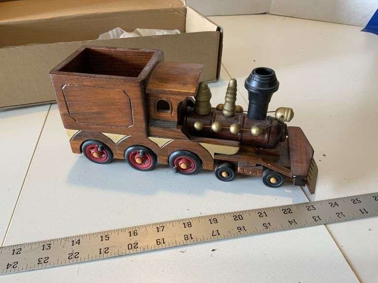 Wood train engine - Legacy Auction Company