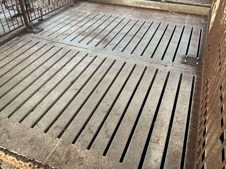 4‘ x 10‘ concrete hog slats 56 total slats four - Legacy Auction Company