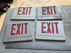Plastic exit light covers - Legacy Auction Company