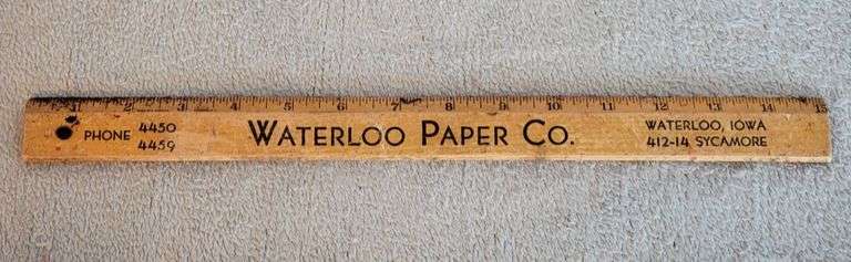 Vintage Wooden Advertising Ruller & Weyerhaeuser - Legacy Auction Company