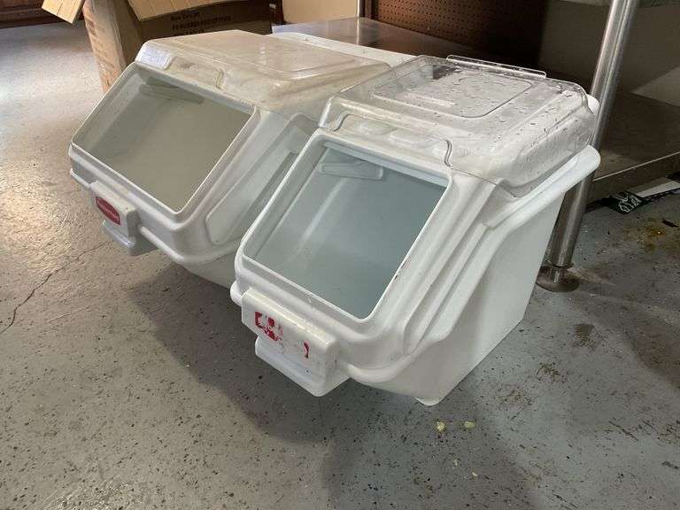 Rubbermaid flour bins - Legacy Auction Company