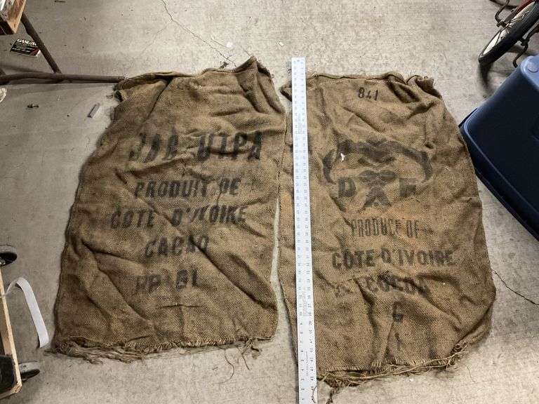 Burlap feed sacks - Legacy Auction Company