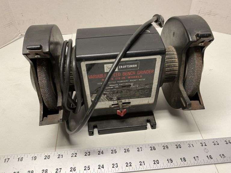 Sears variable speed bench grinder - Legacy Auction Company