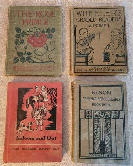 Vintage Early 1900's Readers School Books (4) - Legacy Auction Company