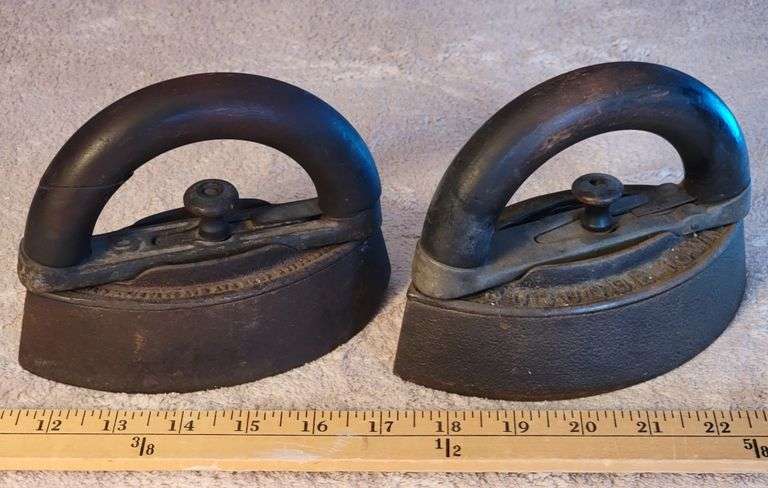 Vintage Sad Irons (One is Dubuque, Ia) - Legacy Auction Company