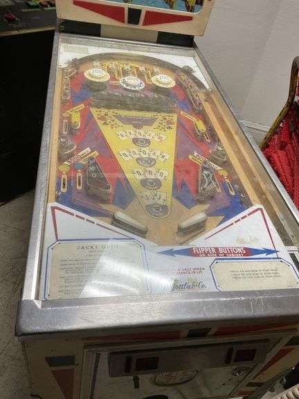 Gottliebs Jacks Open pinball machine, no key - Legacy Auction Company