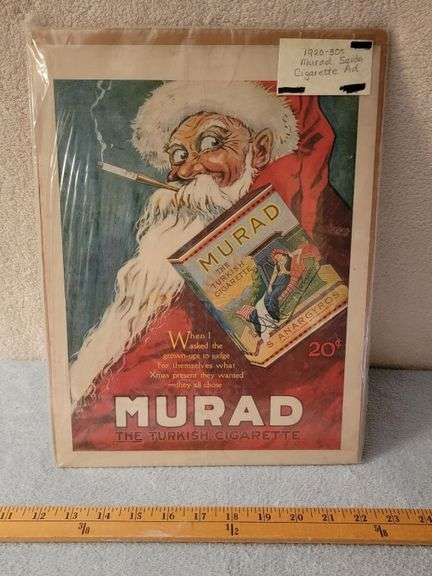 Vintage Murad Turkish Cigarette Advertising - Legacy Auction Company