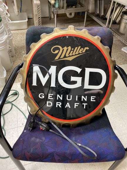 Miller MGD Genuine Drift Beer light - Legacy Auction Company