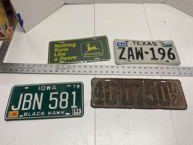 License plates - Legacy Auction Company