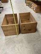 Two wood crates - Legacy Auction Company