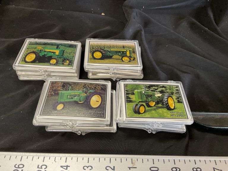 John Deere trading cards, 4 designs duplicate sets - Legacy Auction Company
