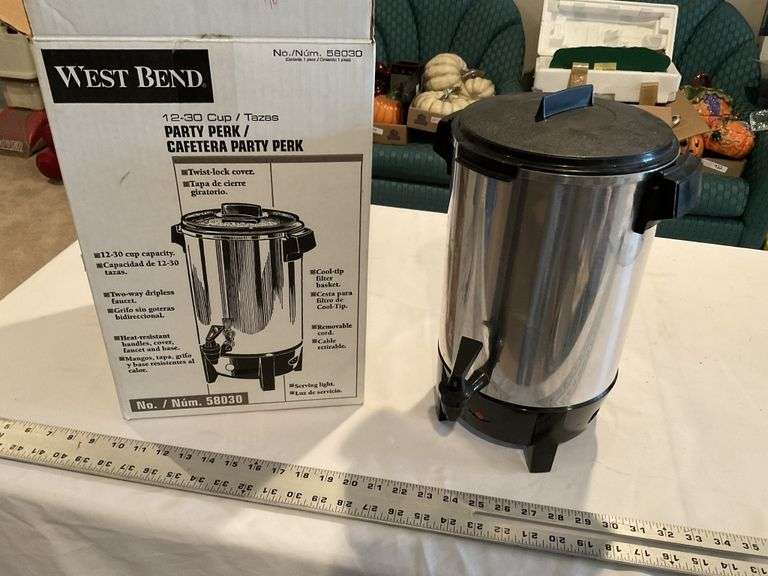 West Bend 12/30 cup coffee maker - Legacy Auction Company