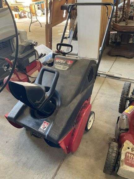 MTD 21 inch snowblower - Legacy Auction Company