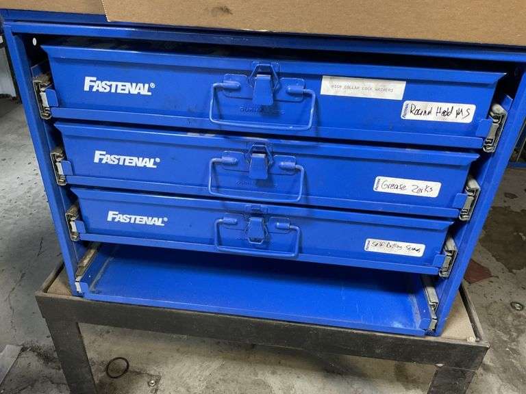 Fastenal organizer with hardware - Legacy Auction Company
