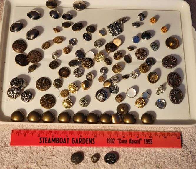 Vintage Metal Buttons - Legacy Auction Company