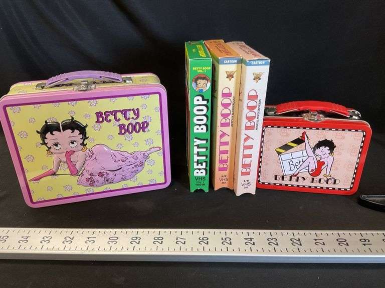 Betty Boop VHS tapes and lunchboxes - Legacy Auction Company