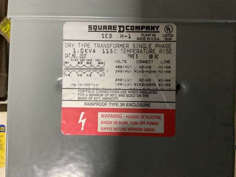 Square D transformer etc. - Legacy Auction Company