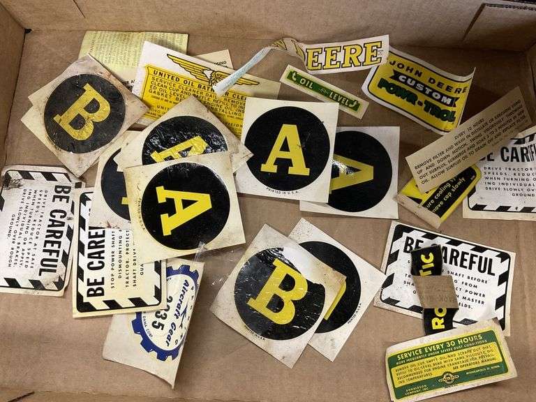 John Deere decals - Legacy Auction Company