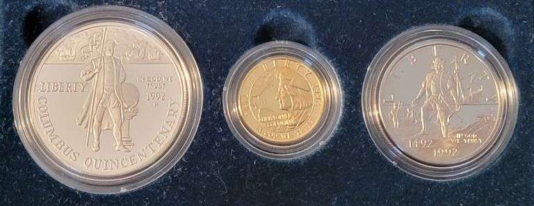 The United States Mint "Columbus Quincentenary Coins" (Proof) Set ...