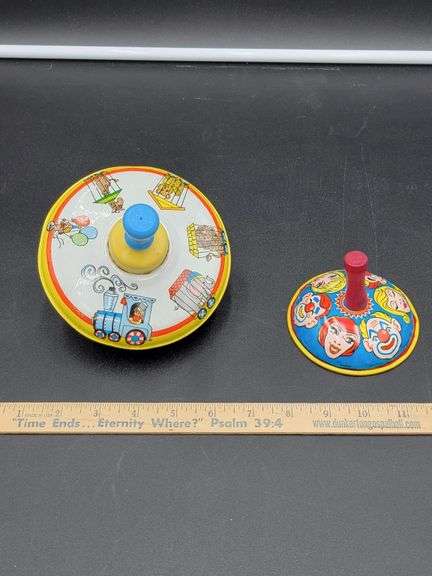 "Ohio Art" Circus Spinning Top & "Life Of The Party" Noise Maker By ...
