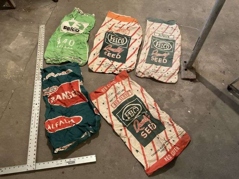 Vintage Felco seed sacks - Legacy Auction Company