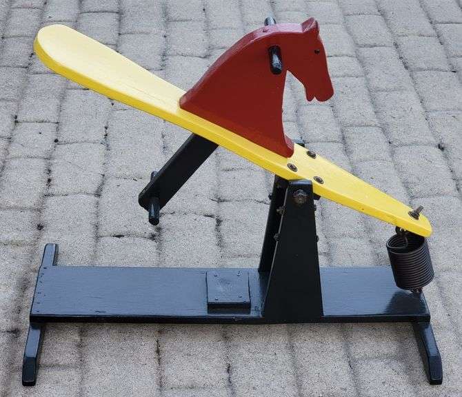 Vintage Restored Child's Spring Rocking Horse - Legacy Auction Company