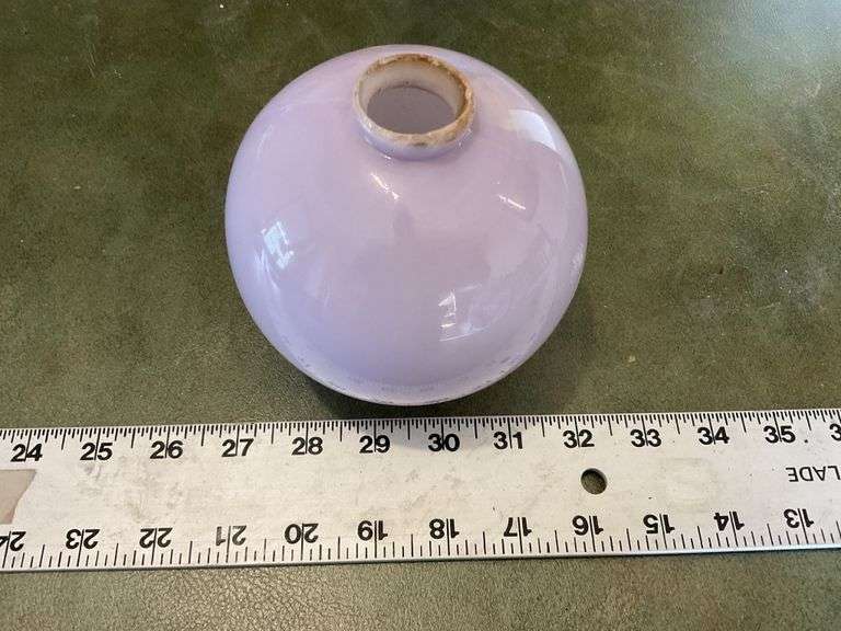 Milky purple lightning rod ball - Legacy Auction Company