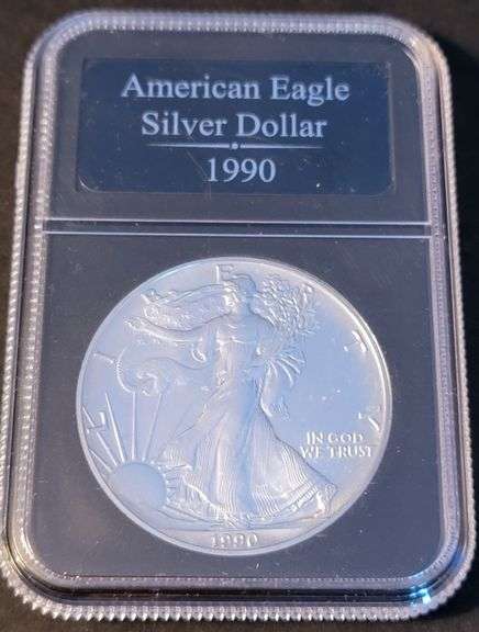 "1990" American Eagle Silver Dollar - Legacy Auction Company