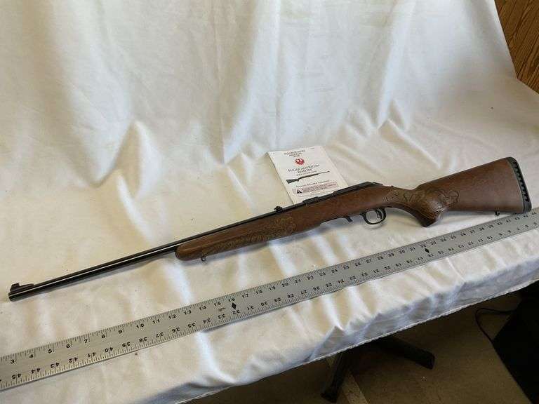 Ruger American .17 HMR bolt action rifle. Farm - Legacy Auction Company