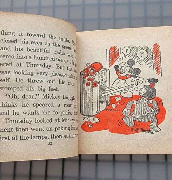 1948 "Mickey Mouse And The Boy Thursday" Book - - Legacy Auction Company