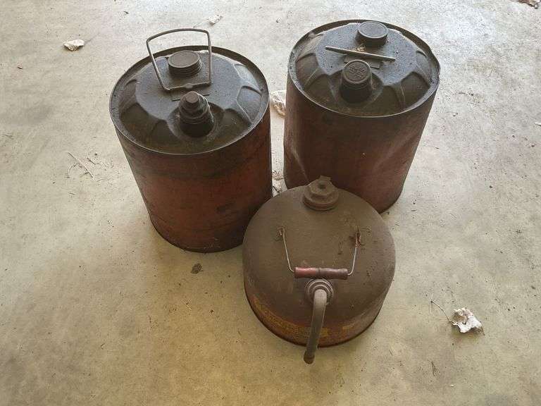 Metal gas cans - Legacy Auction Company