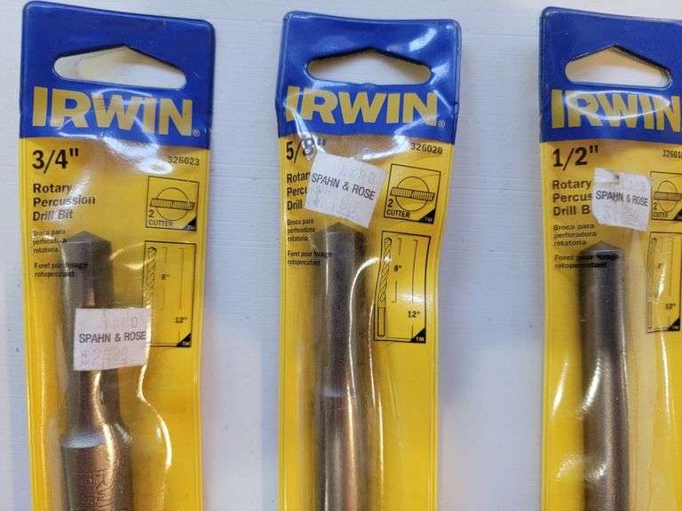 Irwin Masonry Bits (New) - Legacy Auction Company