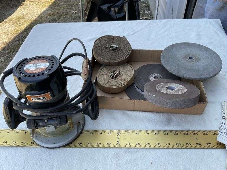 Craftsman router, grinding wheels, etc. - Legacy Auction Company