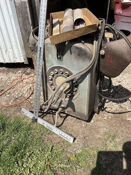 Marquette farm welder with welding helmets and rod and brazing head ...
