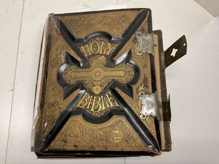 Antique Holy Bible, cover is loose - Legacy Auction Company