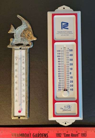 "2" Vintage Thermometers / One Advertising & One - Legacy Auction Company