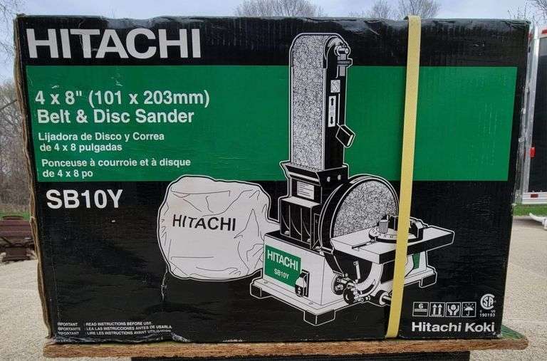 Hitachi (4 x 8") Belt & Disc Sander (NIB) - Legacy Auction Company