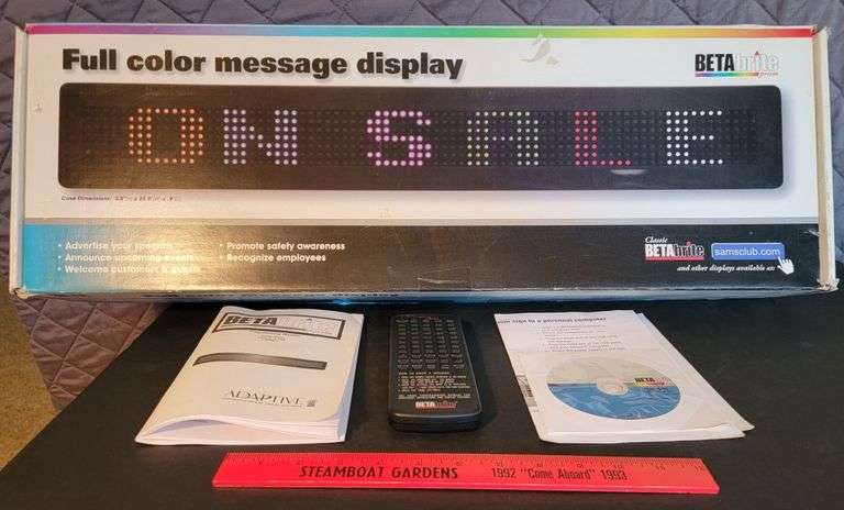 "BETAbrite" Programmable Full Color Message - Legacy Auction Company