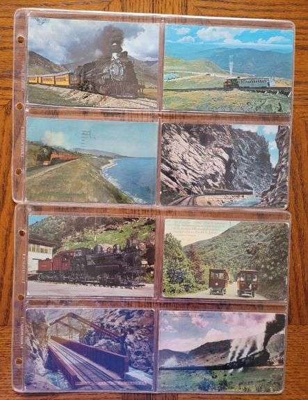 Vintage Post Cards Of Trains & A Trackless - Legacy Auction Company