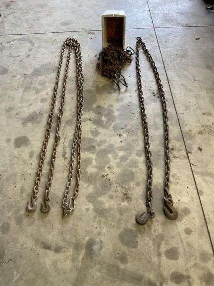 10 and 20 foot log chains with repairs etc. - Legacy Auction Company