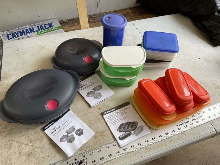 Tupperware heat and serve containers, snack bar - Legacy Auction Company