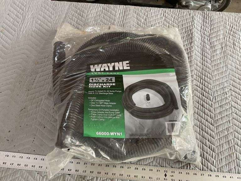 Wayne sump pump discharge hose kit - Legacy Auction Company