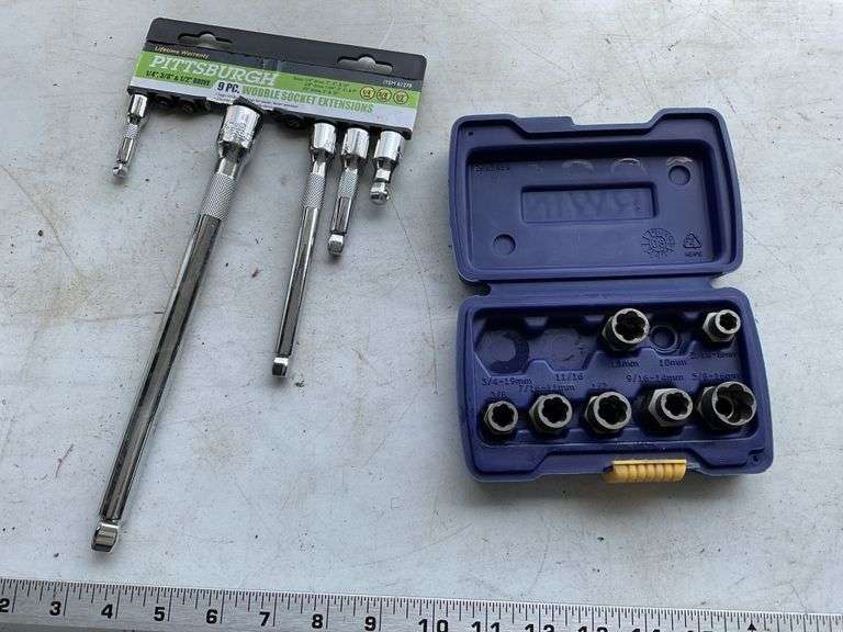 3/8 easy out sockets and extensions - Legacy Auction Company